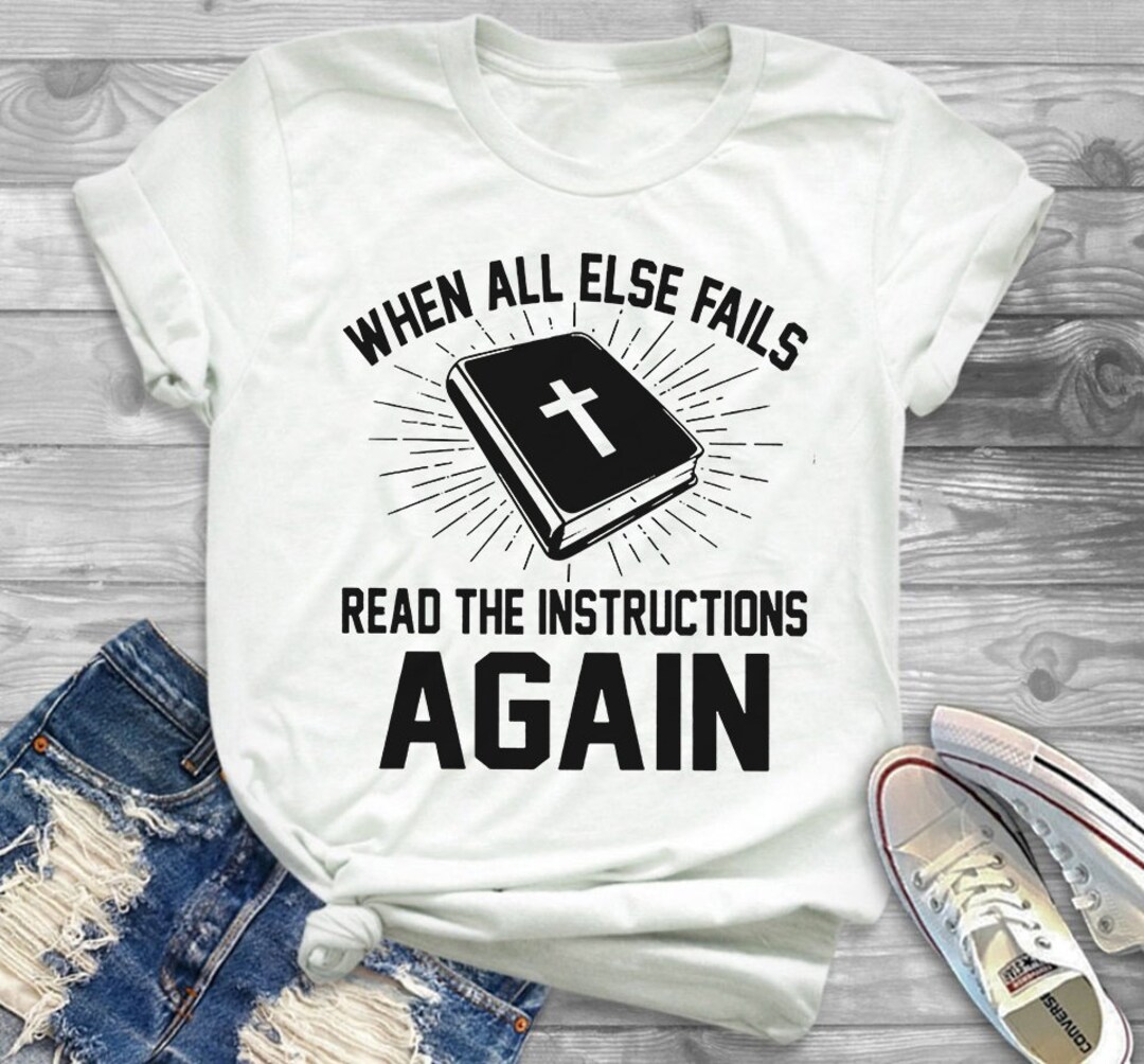 When All Else Fails Read the Instructions Again Bible Book - Etsy