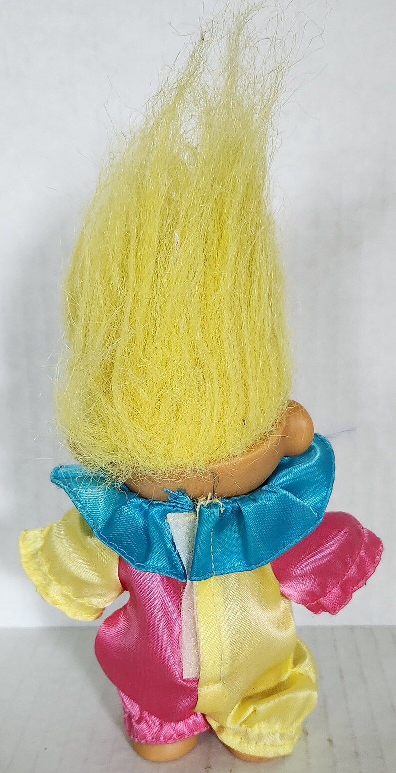 Vintage Happy Birthday Clown Troll Doll Yellow Hair Russ - Etsy