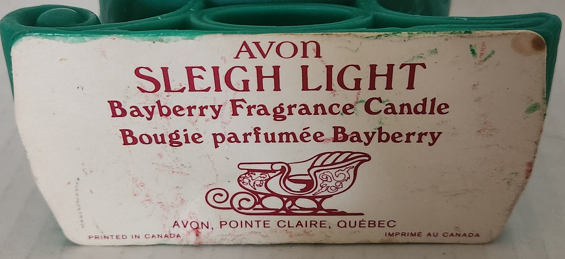 Vintage Avon Sleigh Light Bayberry Fragrance Christmas Candle - Etsy