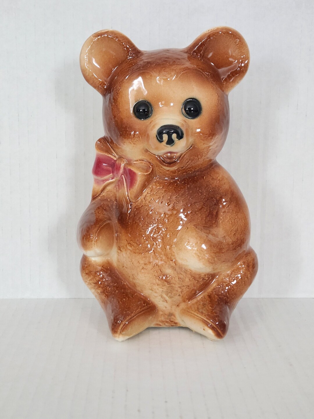Vintage Royal Copley Teddy Bear Bank MCM Piggy Bank - Etsy