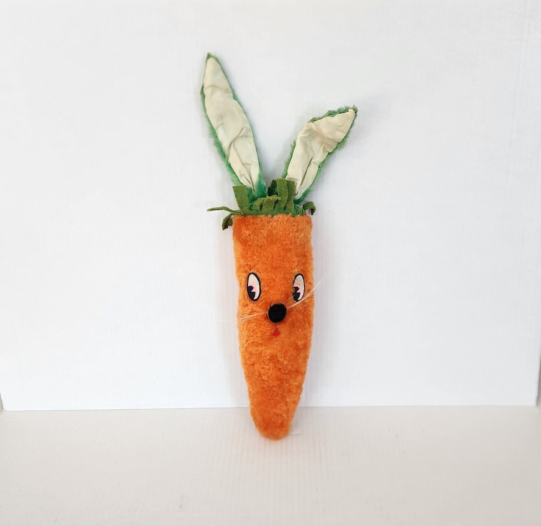 Vintage Ganz Bros. Toys Easter Bunny Anthropomorphic Carrot Plush ...