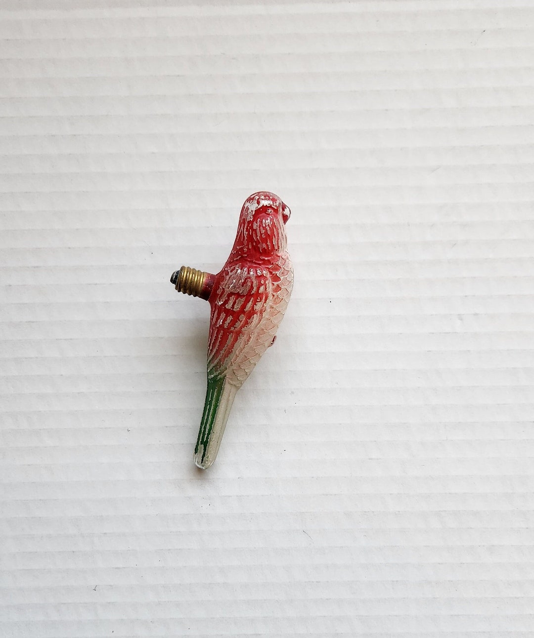 Vintage Figural Glass Painted Parrot Light Bulb Bird Christmas - Etsy