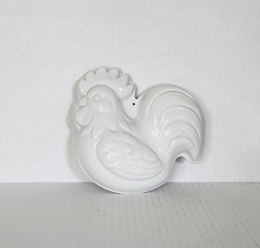 Vintage Japan Ceramic Rooster Mold Wall Hanging Farmhouse Plaque ...