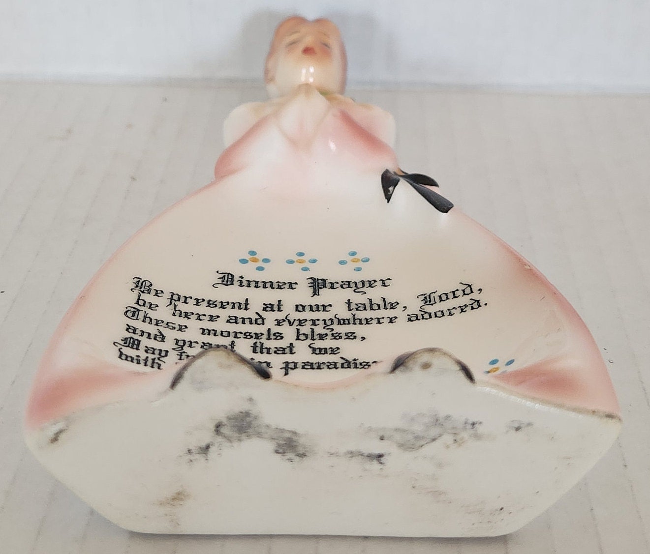 Vintage Enesco Mother in the Kitchen Dinner Prayer Spoon Rest Praying ...