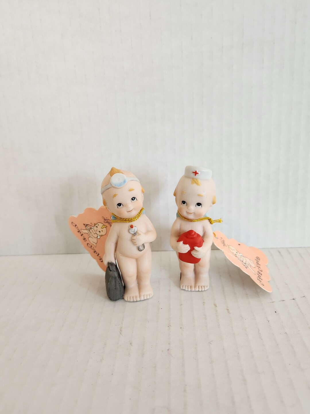 Vintage Lefton Cupie Cupid Doctor and Nurse Pair Kewpie Figurines - Etsy
