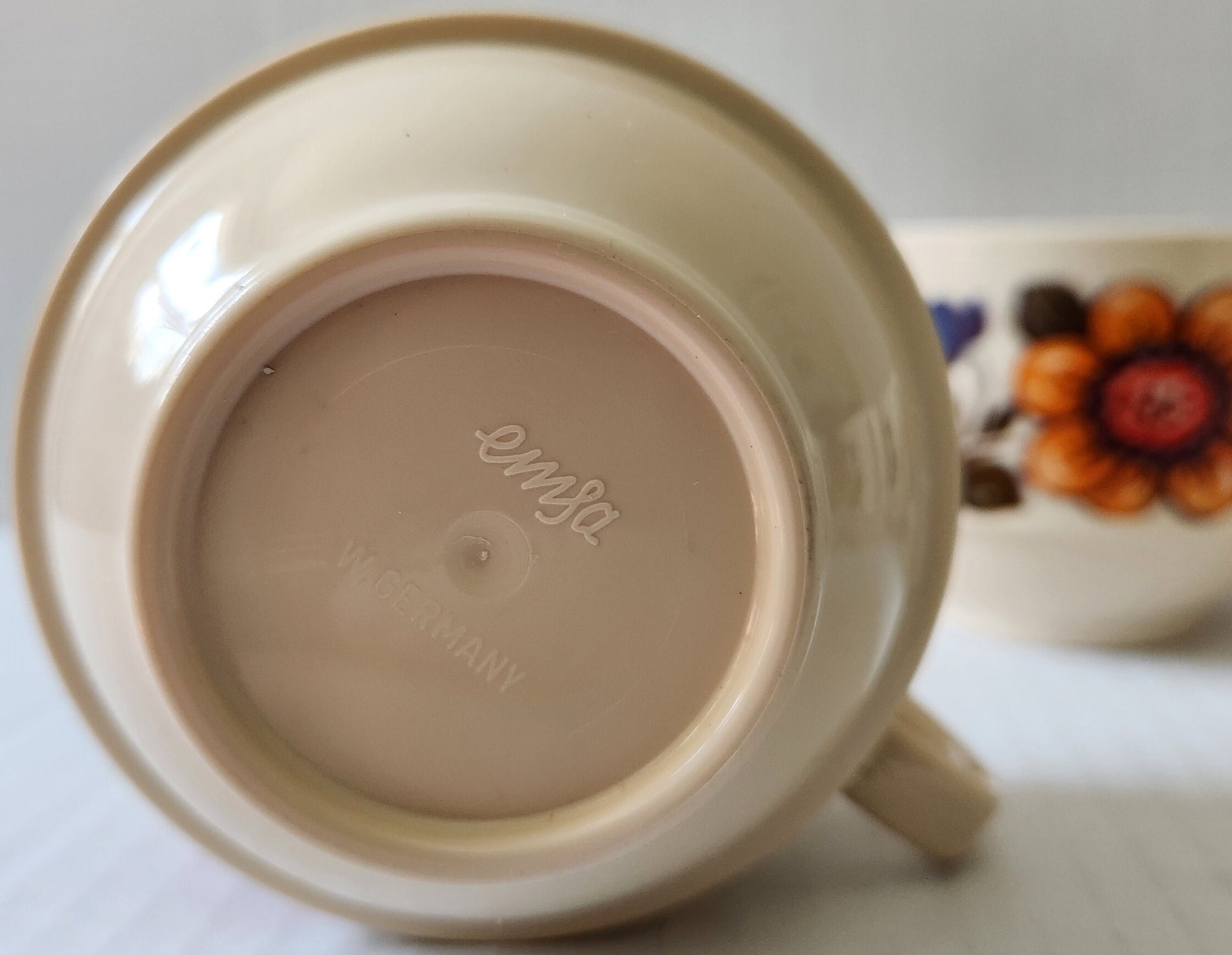 Vintage 1970's Emsa West Germany Set of 4 Stacking Plastic Picnic Cups ...