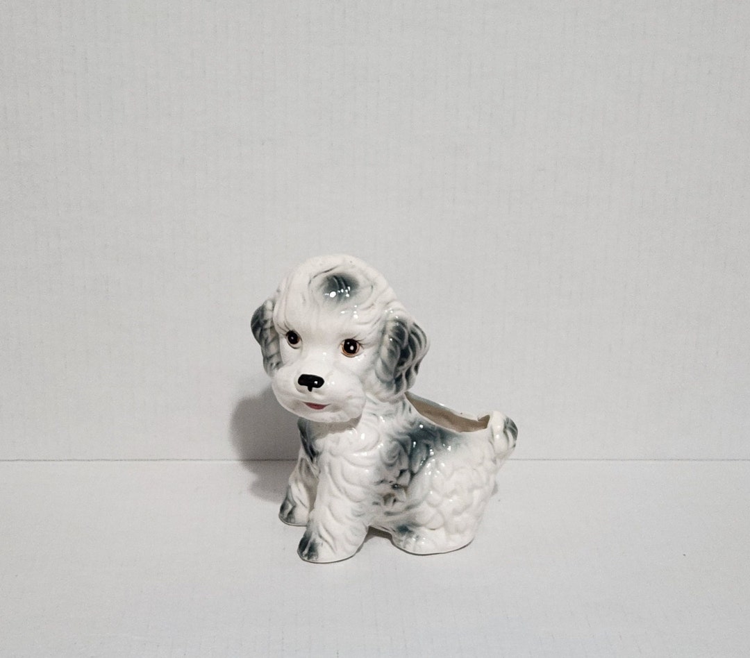 Vintage Poodle Dog Kitschy Ceramic Planter Pot - Etsy