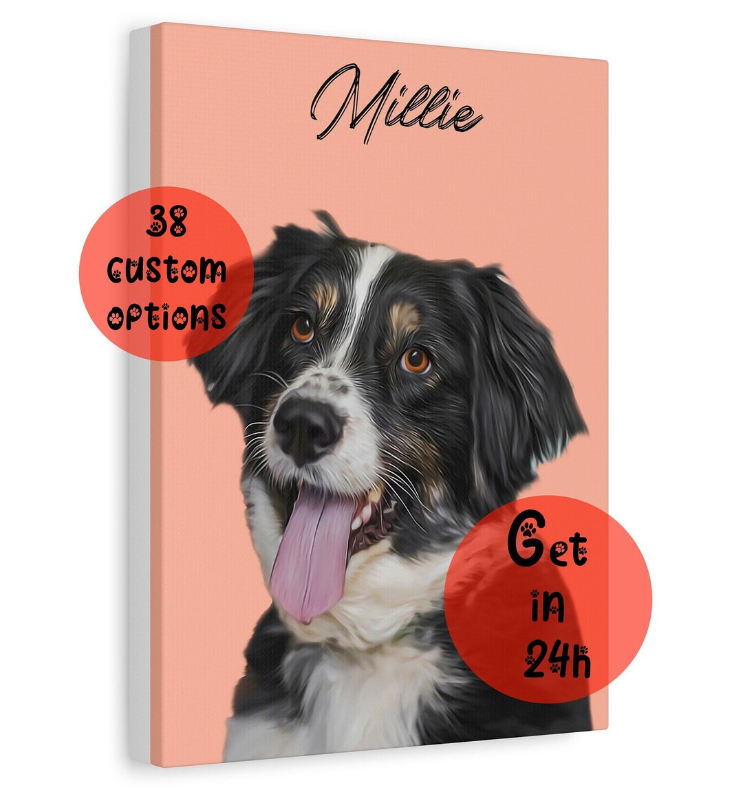 Pet Drawing Custom Dog Sketch From Photo Pet Portrait Custom - Etsy