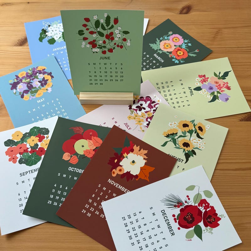 Wall Fruit Calendar - Etsy