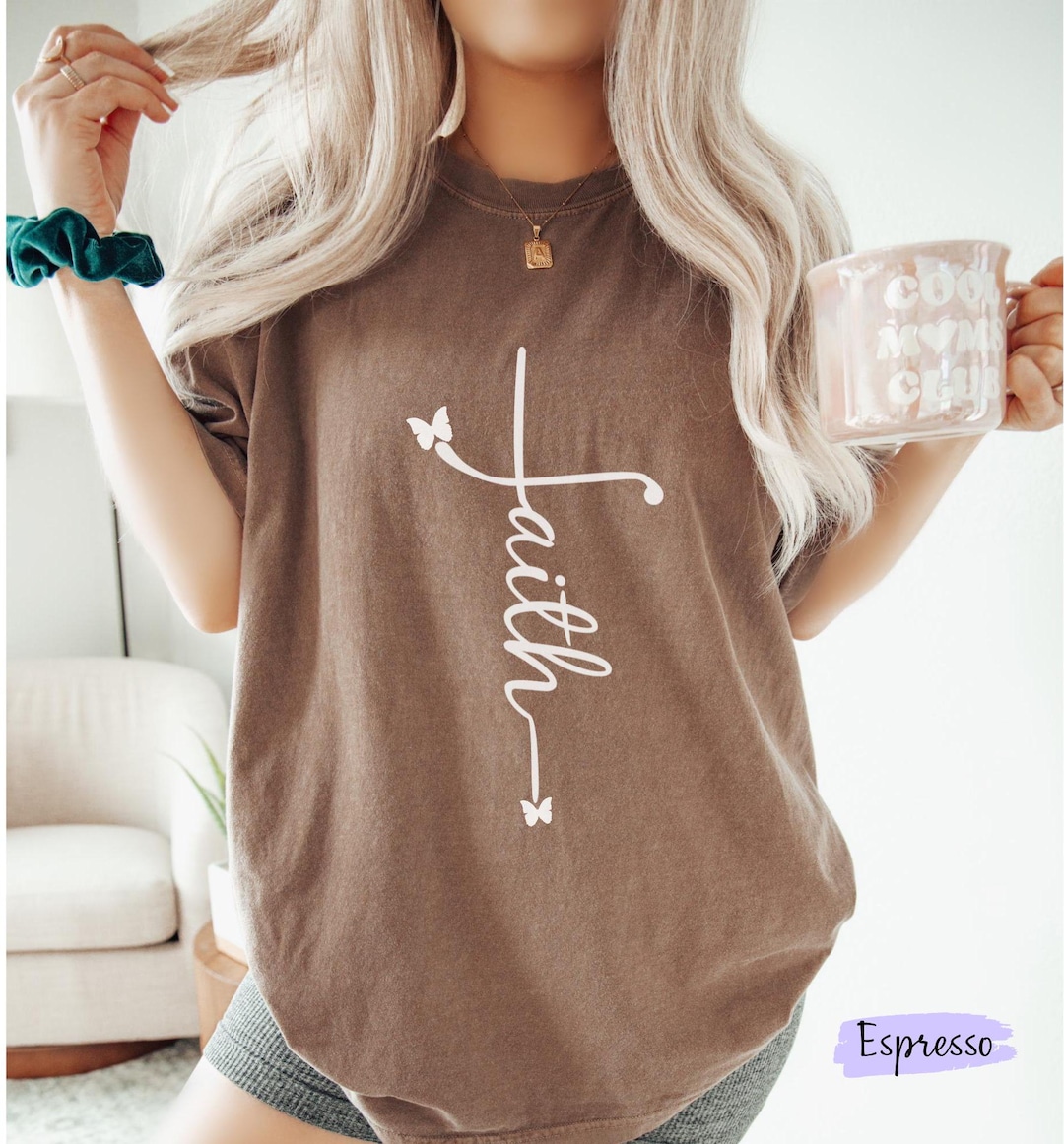 Faith Cross Shirt, Christian Cross Graphic Tees, Christian Faith Cross ...