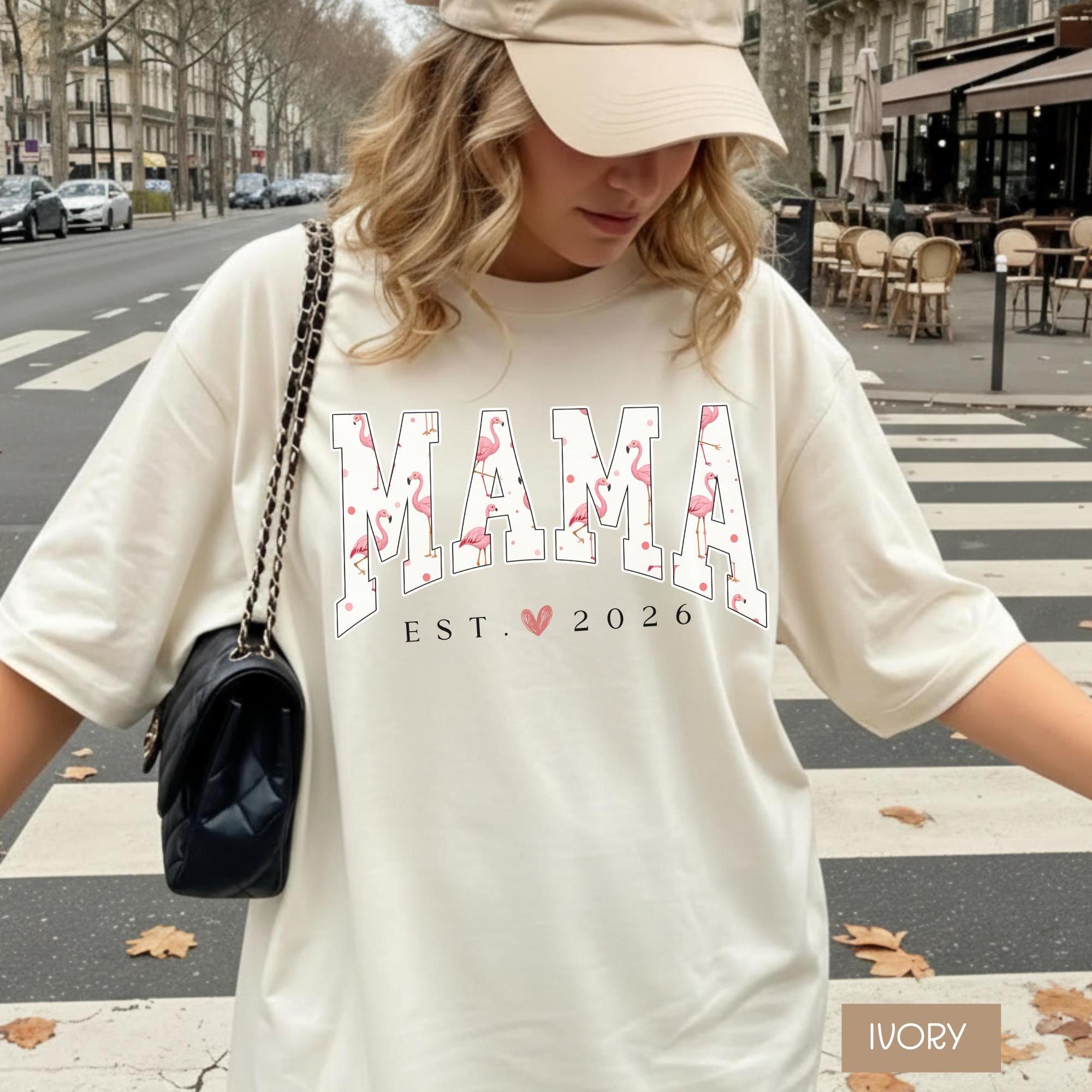Flamingo Mom Shirt, Mother Days Gifts 2026, New Mom Gift, Aesthetic ...
