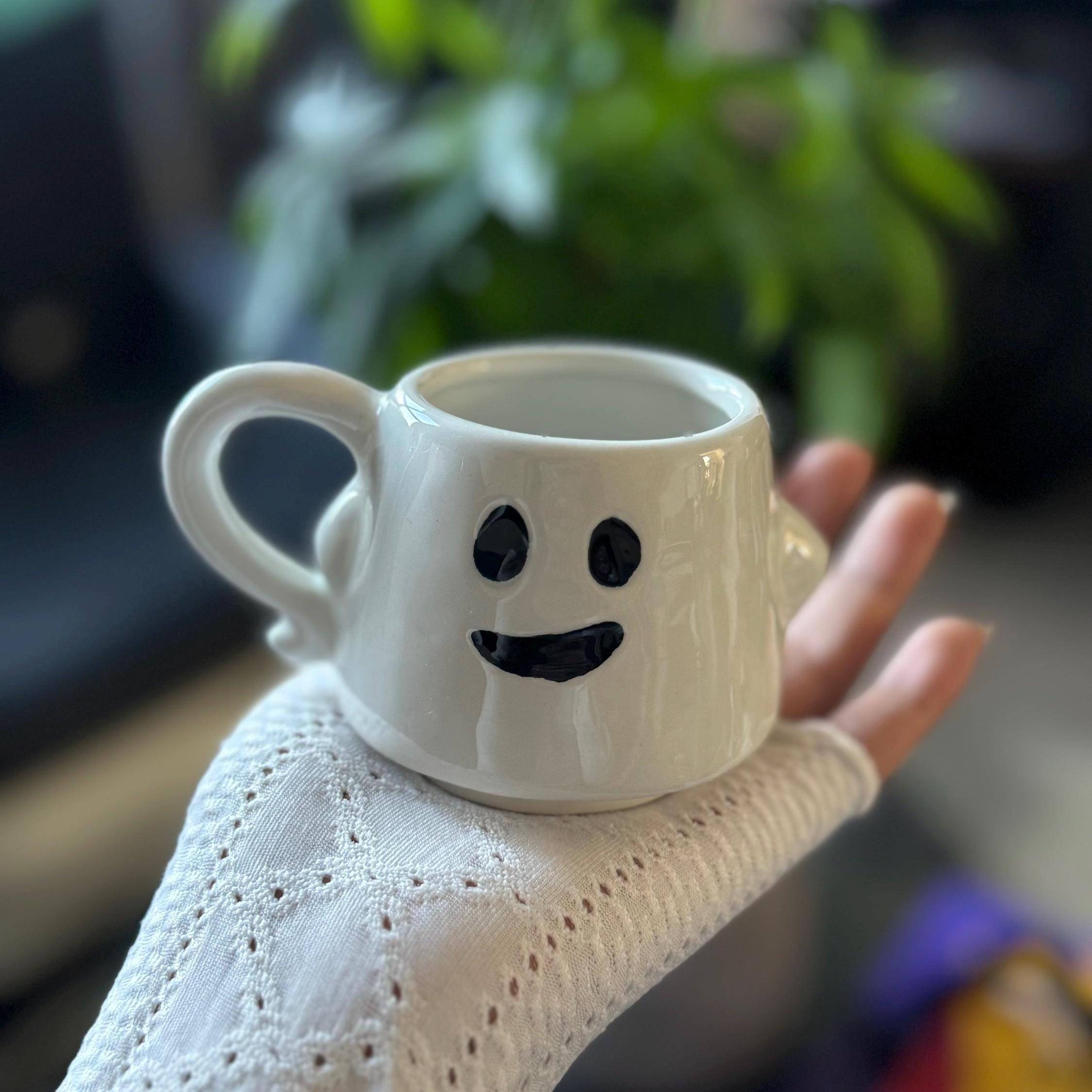 Ghost Halloween Cup,5oz Spooky Espresso Cup, Cute Halloween Cup, Ghost ...