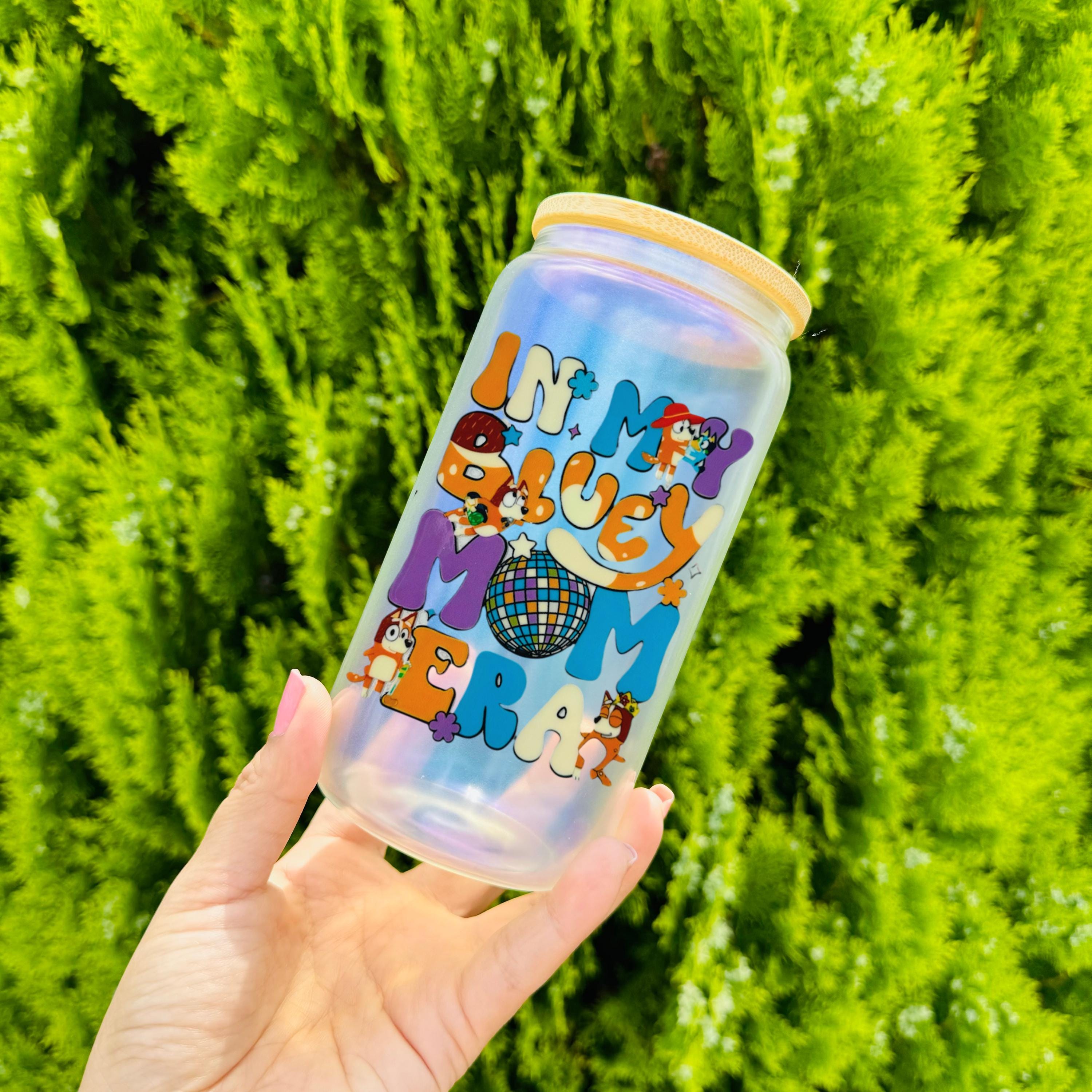 Bluey Mom Era Tumbler, Libbey Cup Wraps, Ready to Apply,bluey Birthday ...