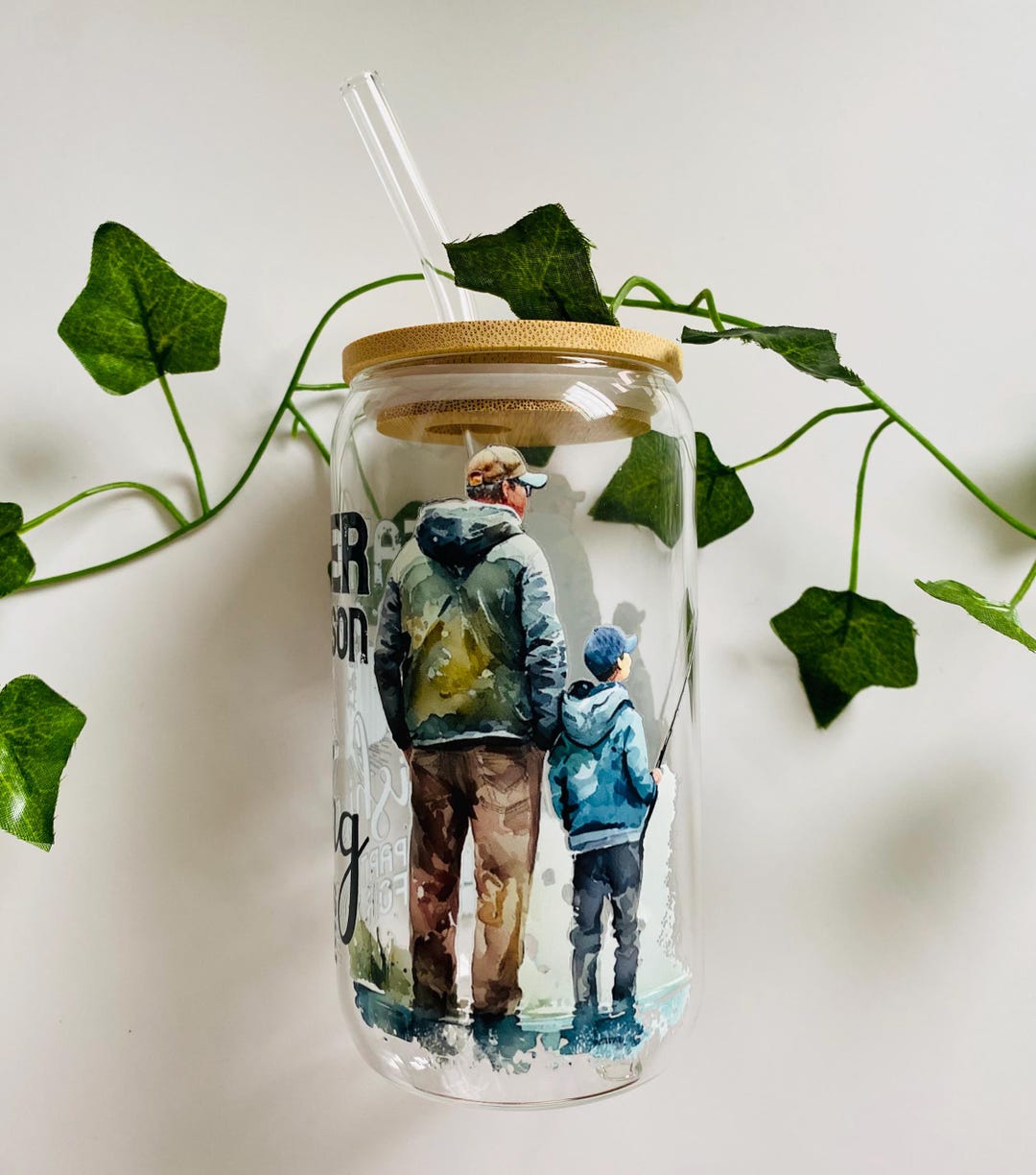 Custom Daddy Glass Cup, Dad Birthday Cup for Father's Day, Dad Gift ...