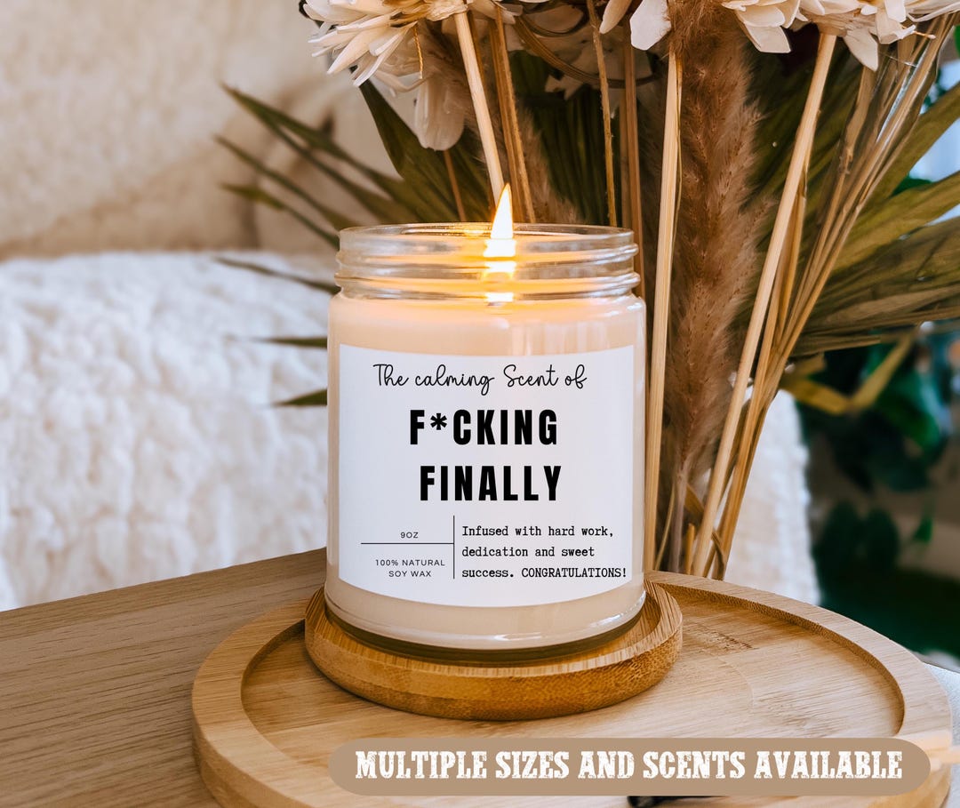 Funny Graduation Soy Candle, Graduation Party Favor, Graduation Candle ...