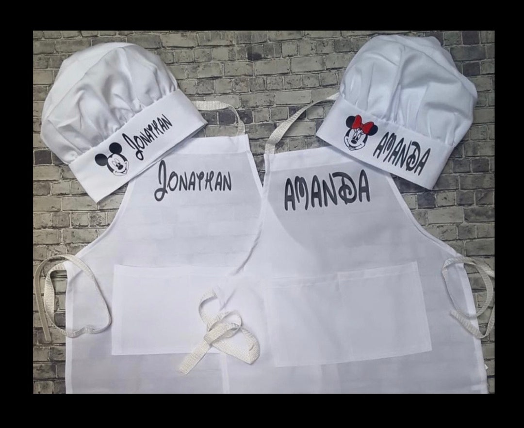 Personalized Kids Chef Hat Set Custom Adult Chef Hat Set Christmas Gift ...
