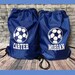 Personalized Soccer Backpack Birthday Gift Personalized Drawstring Bag ...
