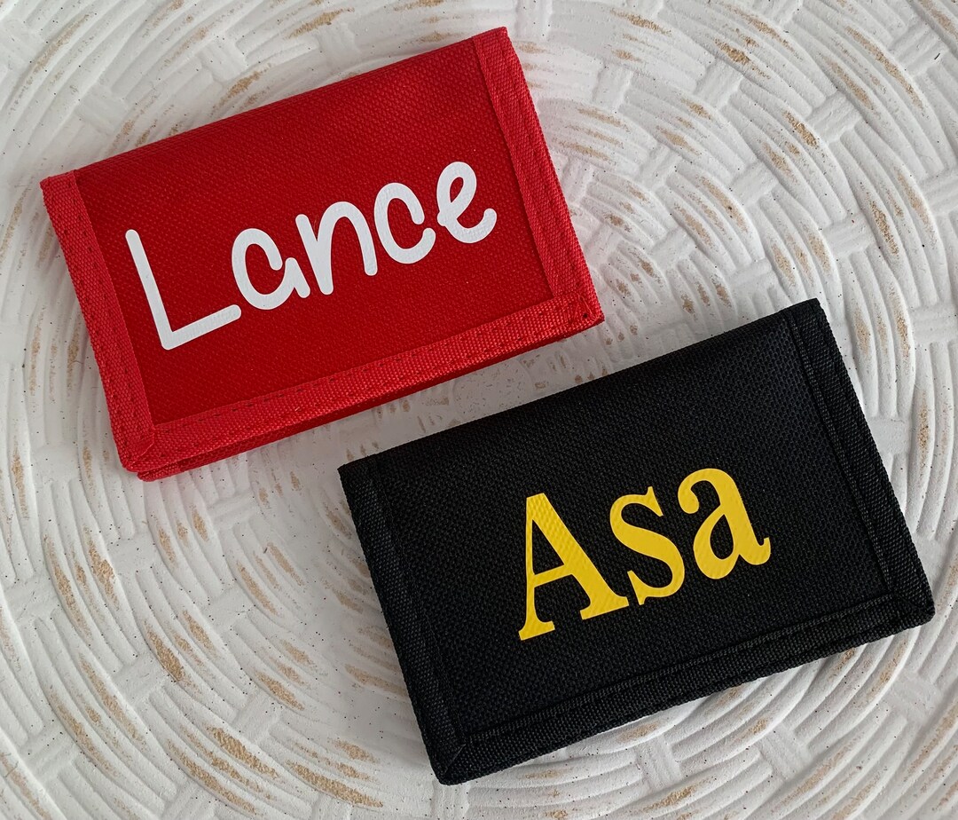 Personalized Trifold Wallet, Custom Kids Wallet, Soccer Wallet ...