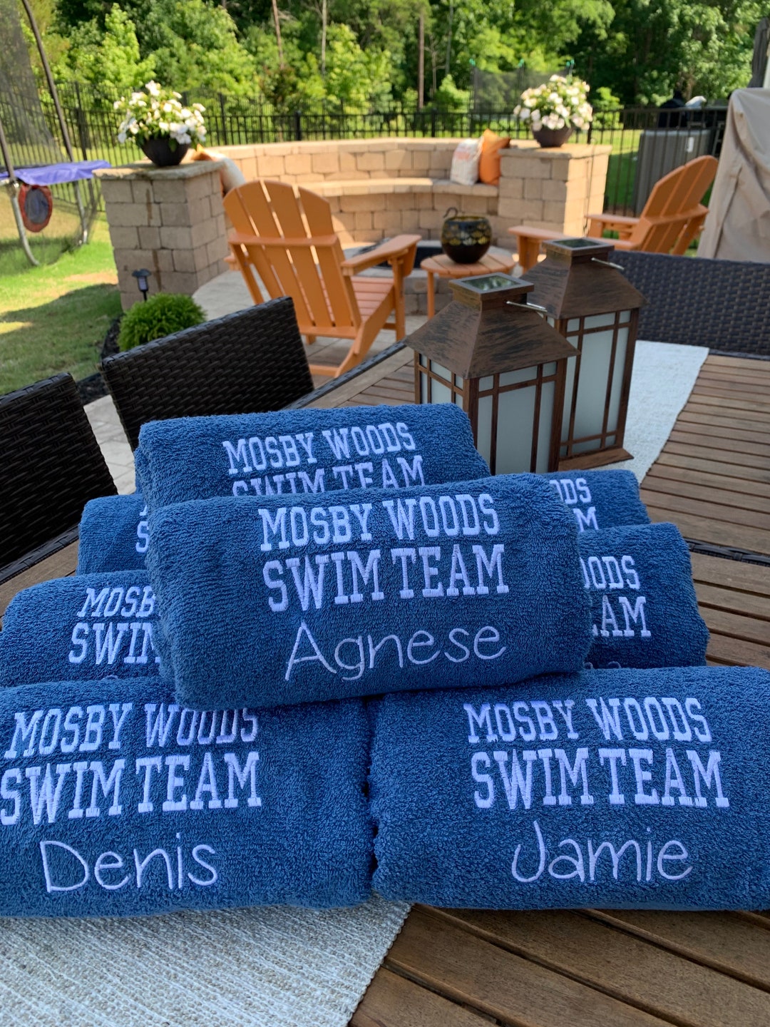 Personalized Swim Team Towel/ Custom Swim Towel / Swim Team Gift 30 X ...