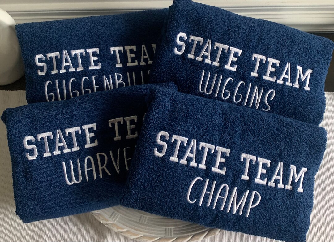4 Personalized Swim Team Towel/ Custom Swim Towel / Swim Team Gift 30 X ...
