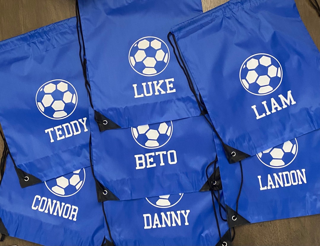 Personalized Soccer Backpack Birthday Gift Personalized Drawstring Bag ...