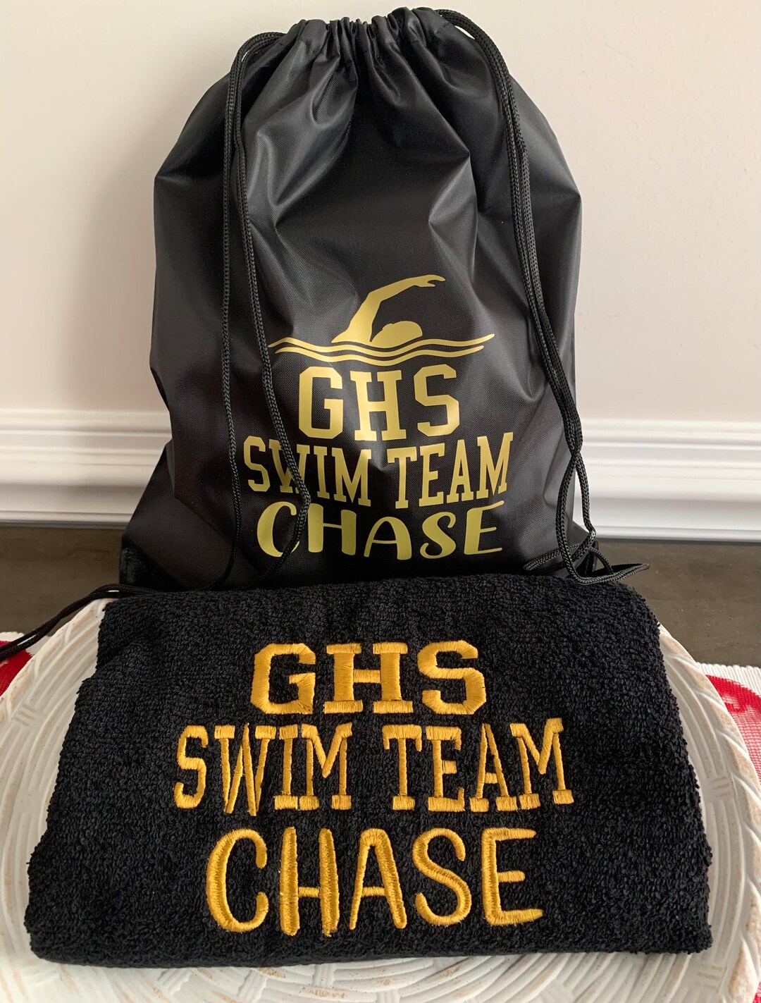 Personalized Swim Team Towel Swim Towel Custom Swim Towels / Swim Team ...