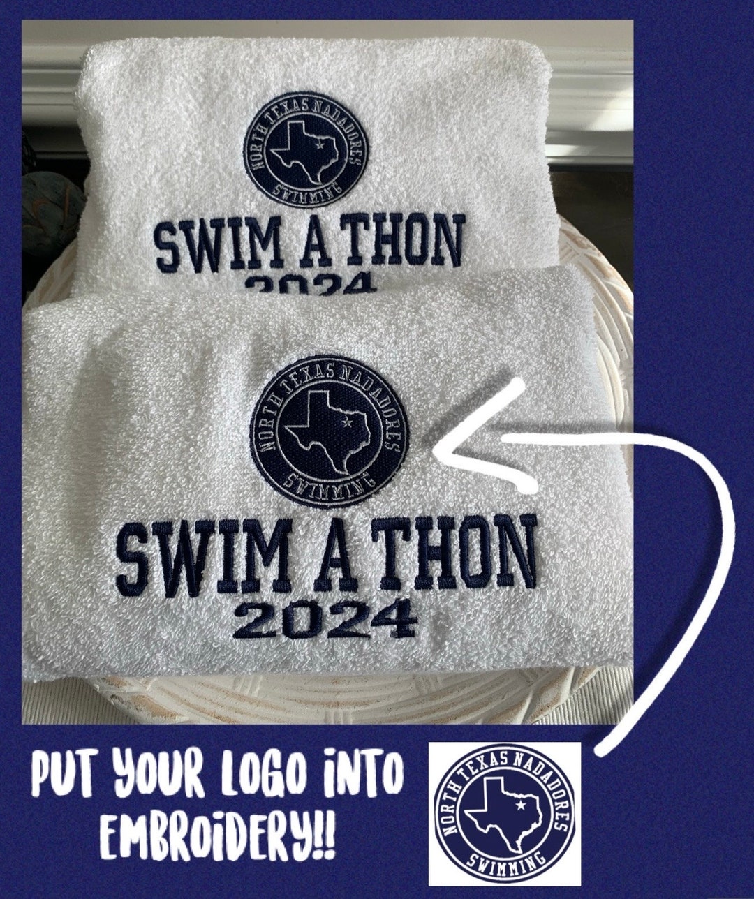 Personalized Swim Team Towel/ Custom Swim Towel / Custom Logo Towel ...