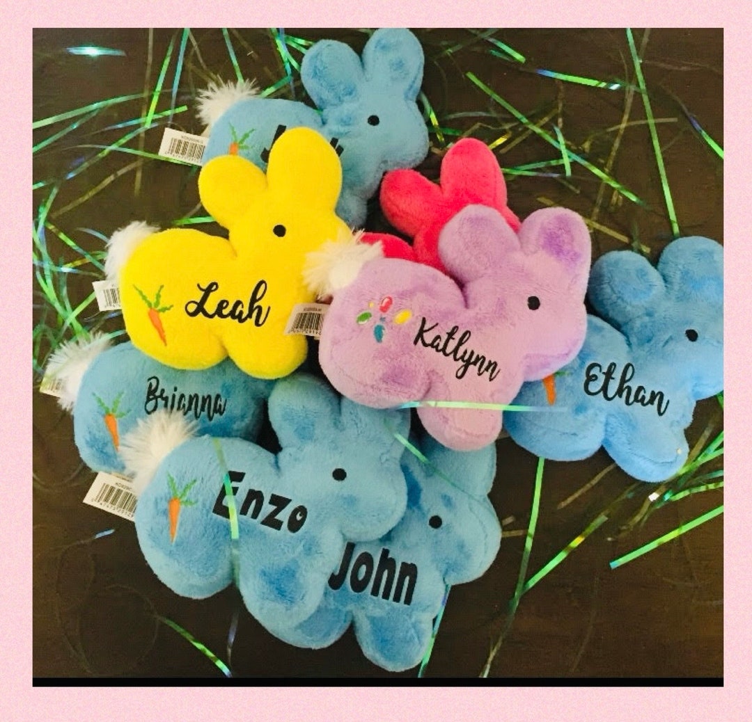 Personalized Easter Bunny Stuffed Animal / Personalized Bunny Plush ...