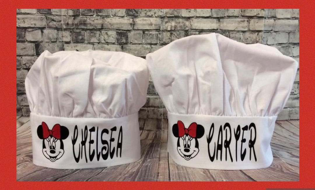 3 Personalized Mickey Hat Disney Chef Hat Birthday Gift Personalized ...