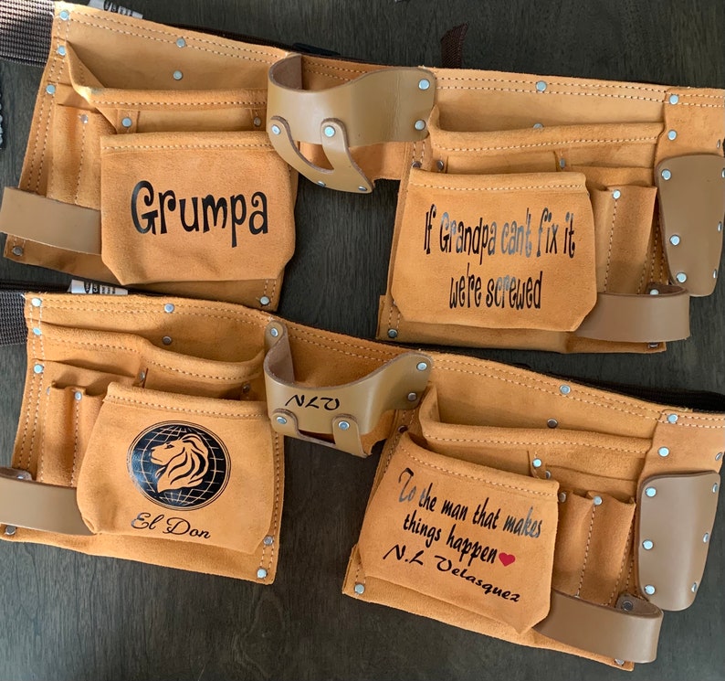 Personalized Toolbelt With Name , Custom Tool Belt, Father’s Day Gift ...