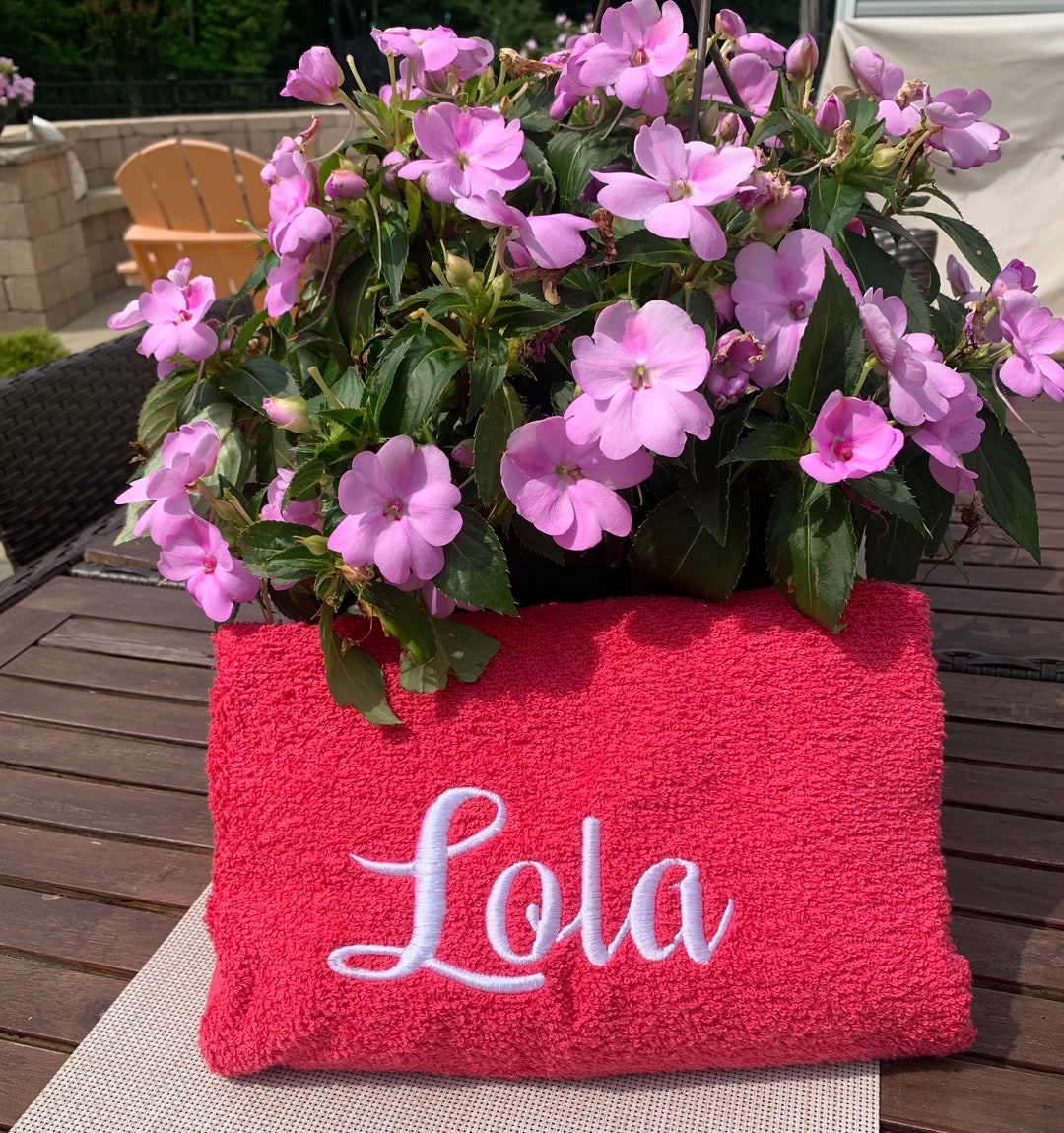 Personalized Towel/ Custom Towel / Birthday Gift Towel/ Party Favor ...