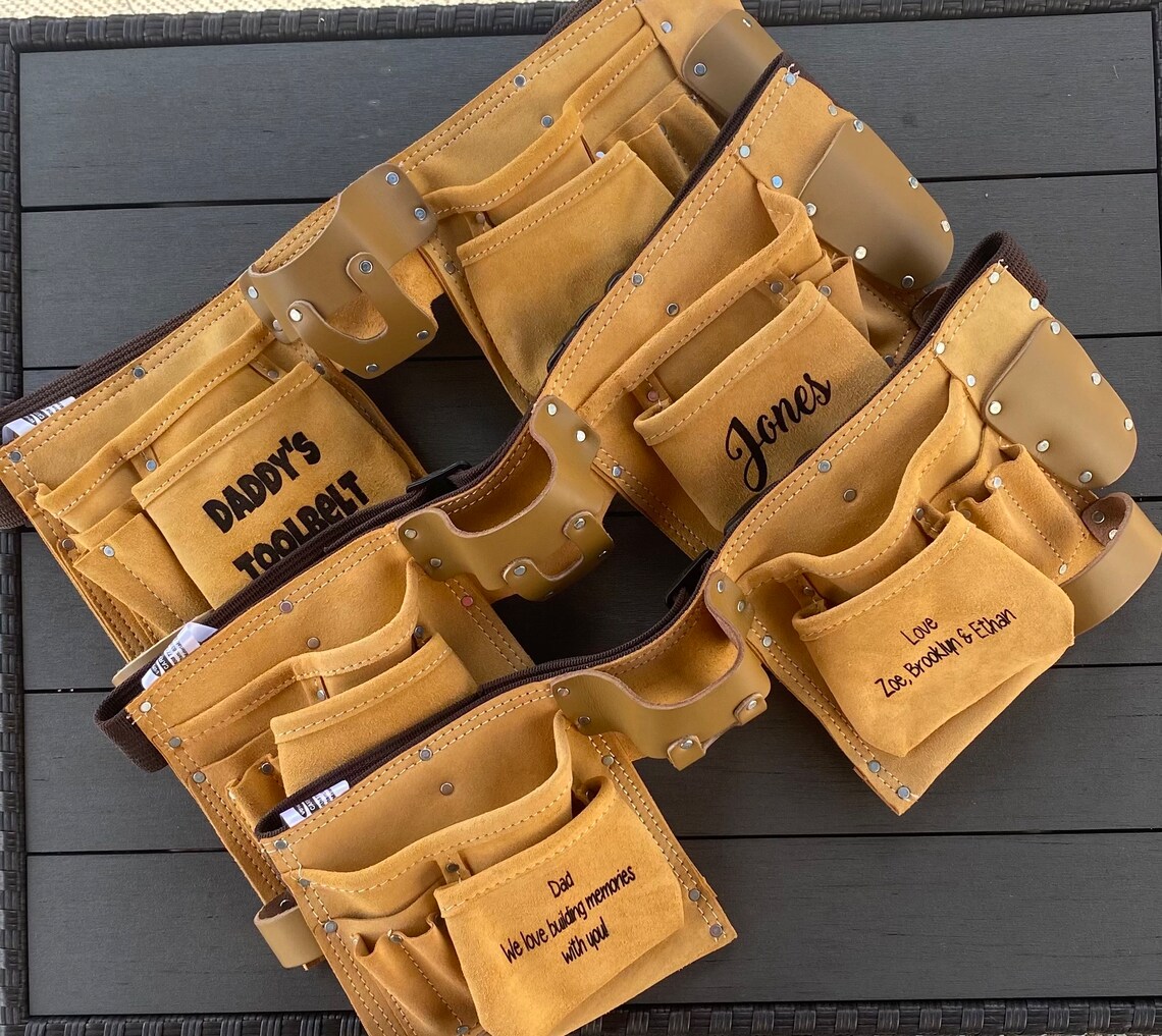 Personalized Tool Belt With Name , Custom Tool Belt, Fathers Day Gift ...
