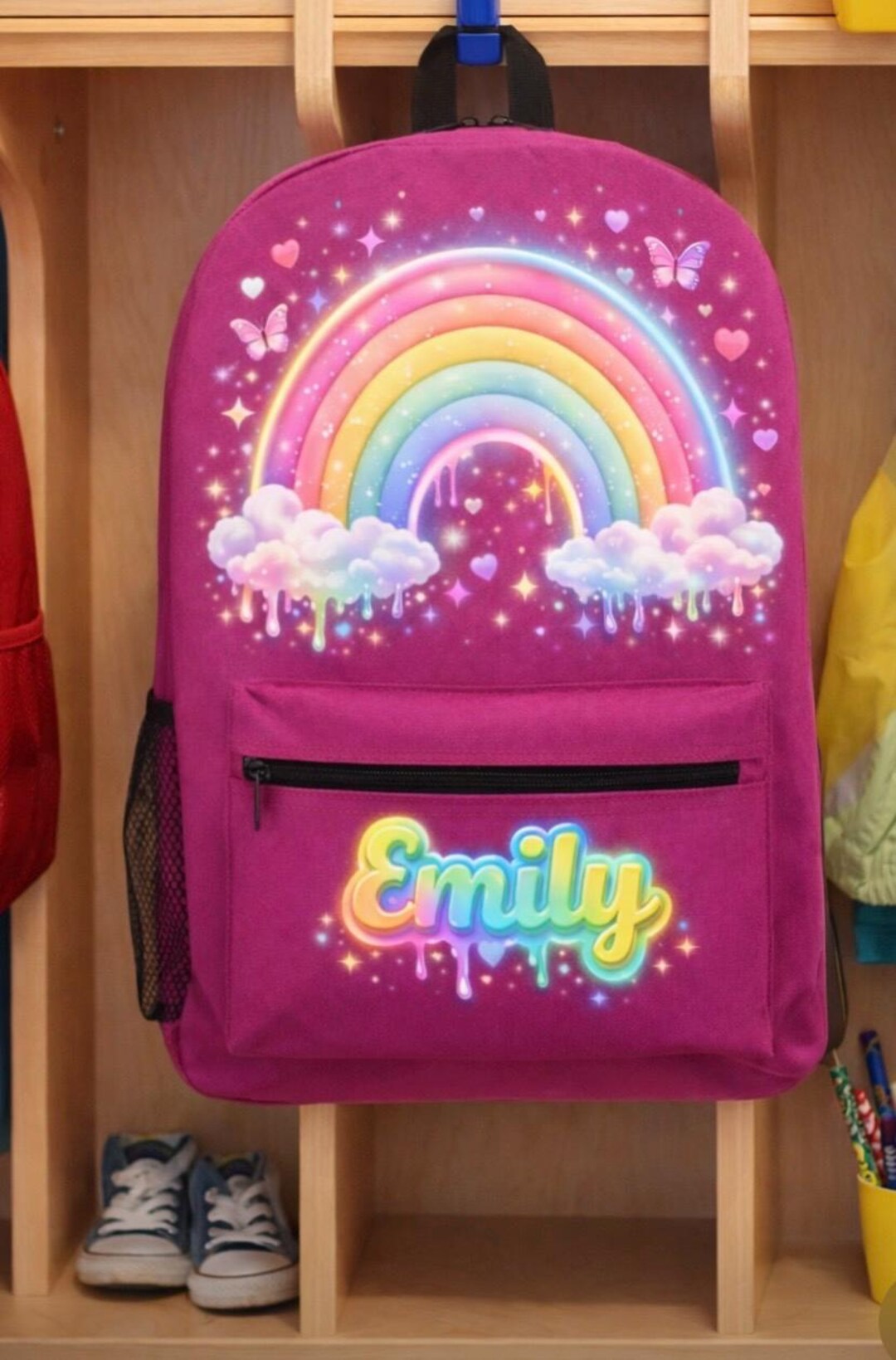 Personalized Rainbow Backpack, School Backpack, Personalized Sports ...