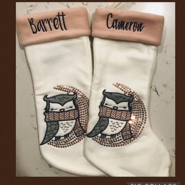 Owl Stocking - Etsy