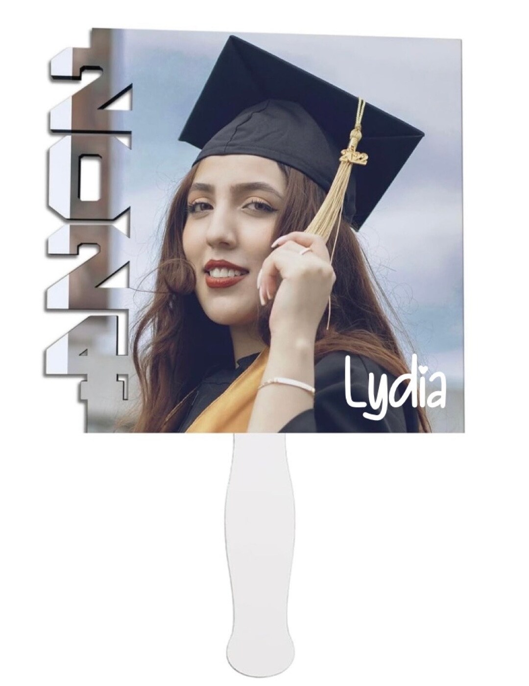 Personalized Graduation Paddle Fan / Custom Graduation Frame / 2024 ...