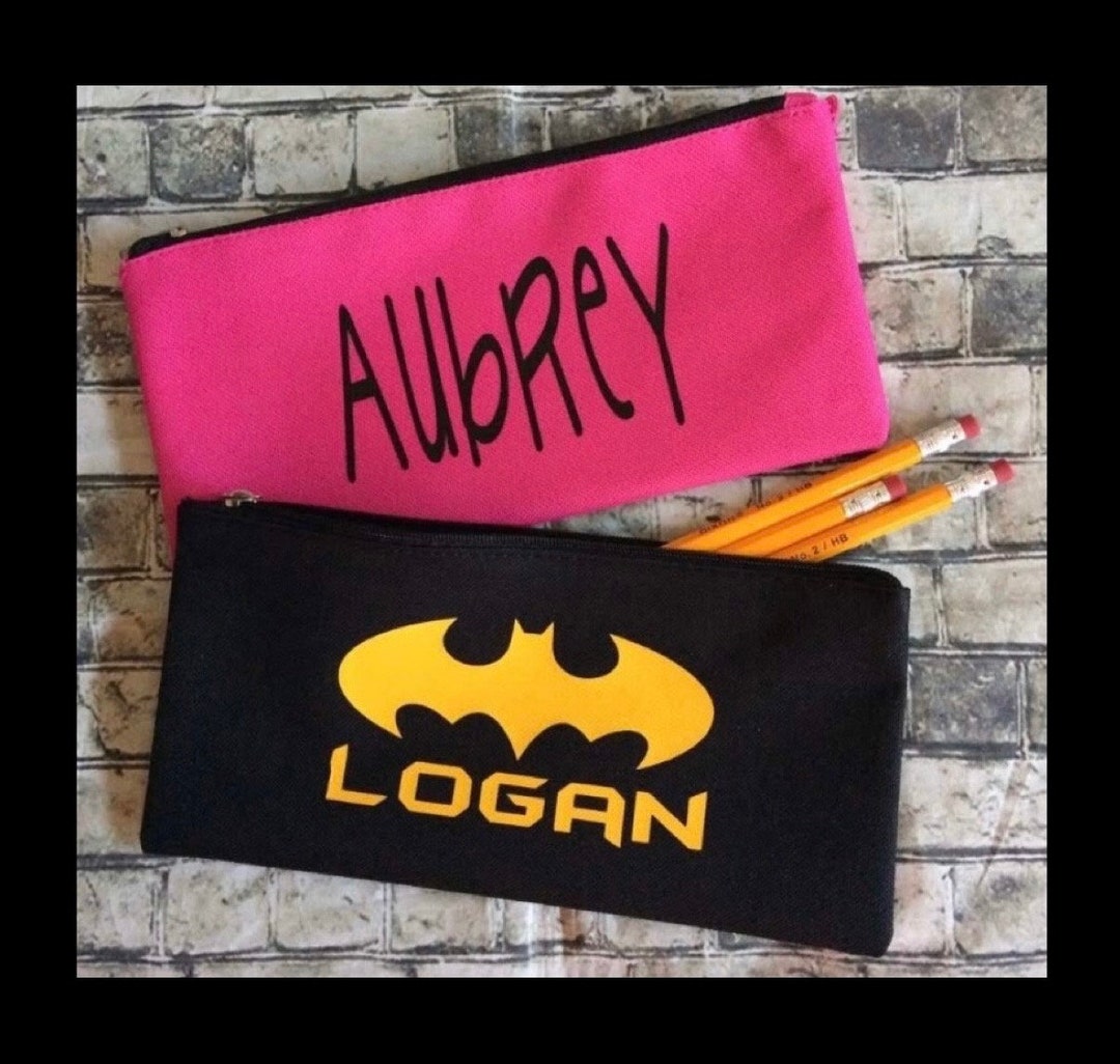 2 Personalized Pencil Case Custom Pencil Case Christmas Gift Birthday ...
