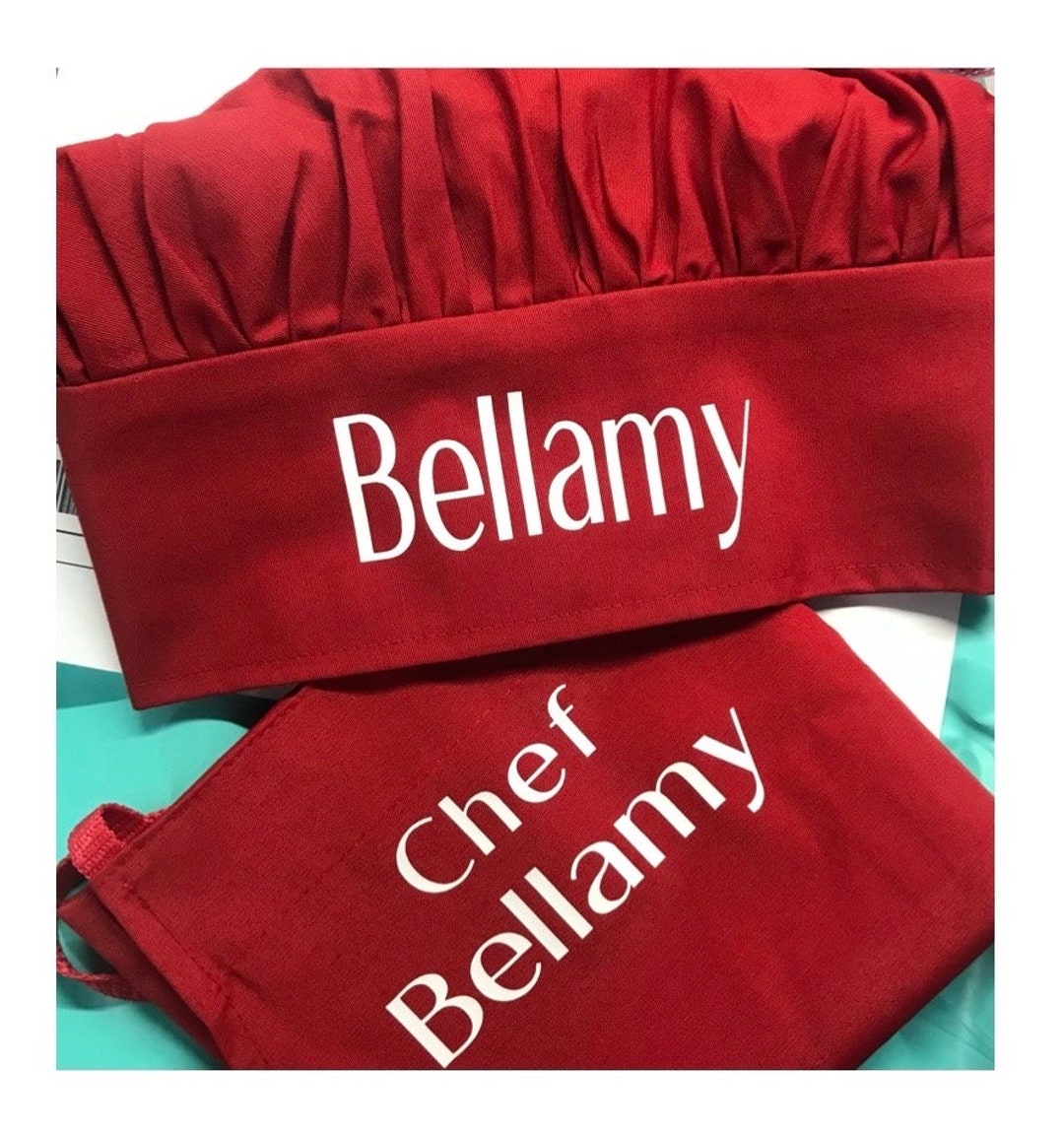 Personalized Adult Chef Hat Set Custom Kids Chef Hat Set Christmas Gift ...