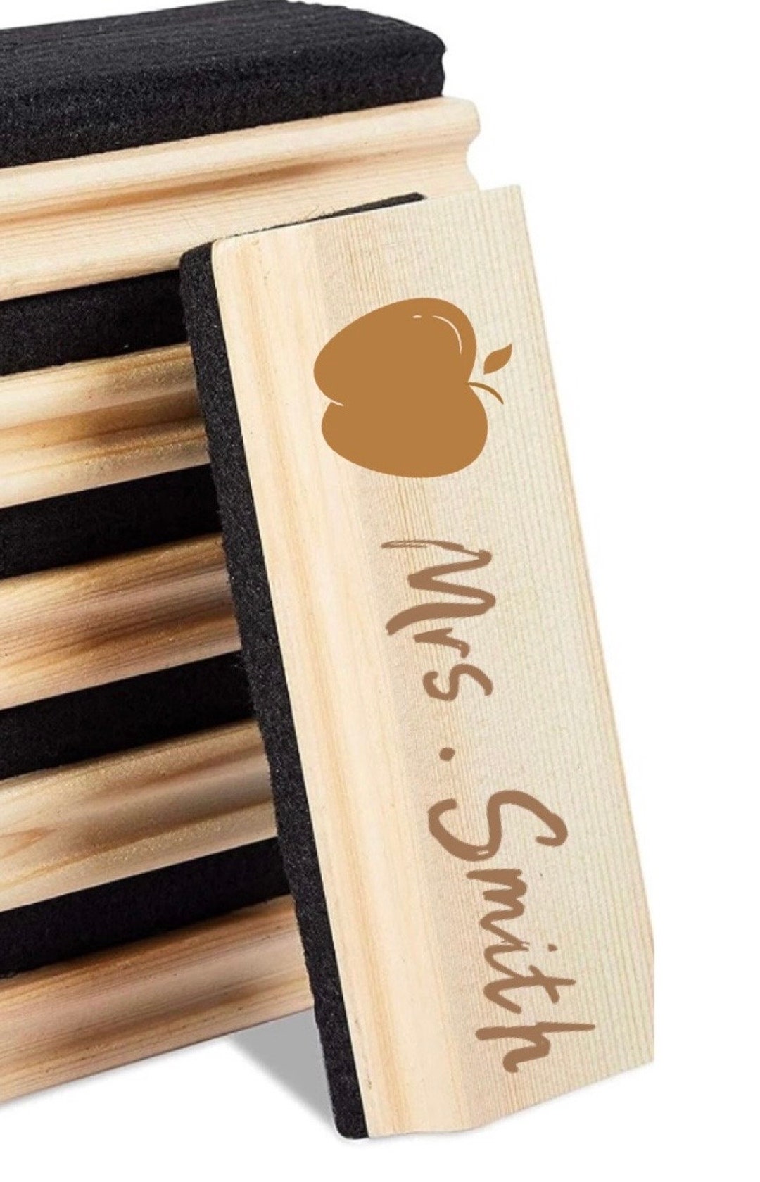 Personalized Engraved Wood Eraser / Custom Chalk Board Eraser / Teacher ...