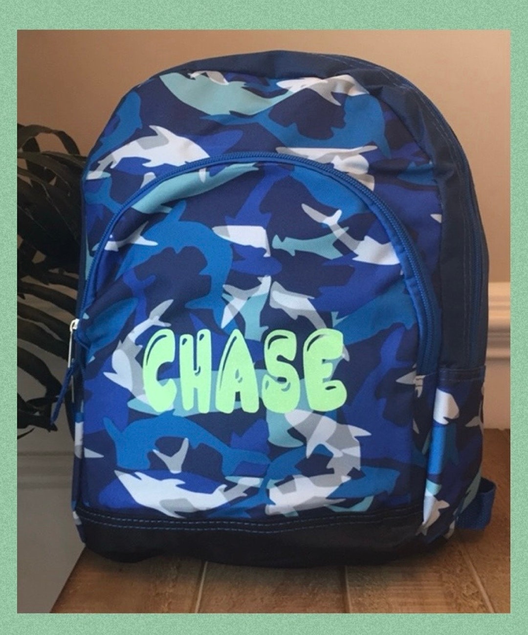 Personalized Shark Backpack / Custom Shark Backpack Bag / School ...