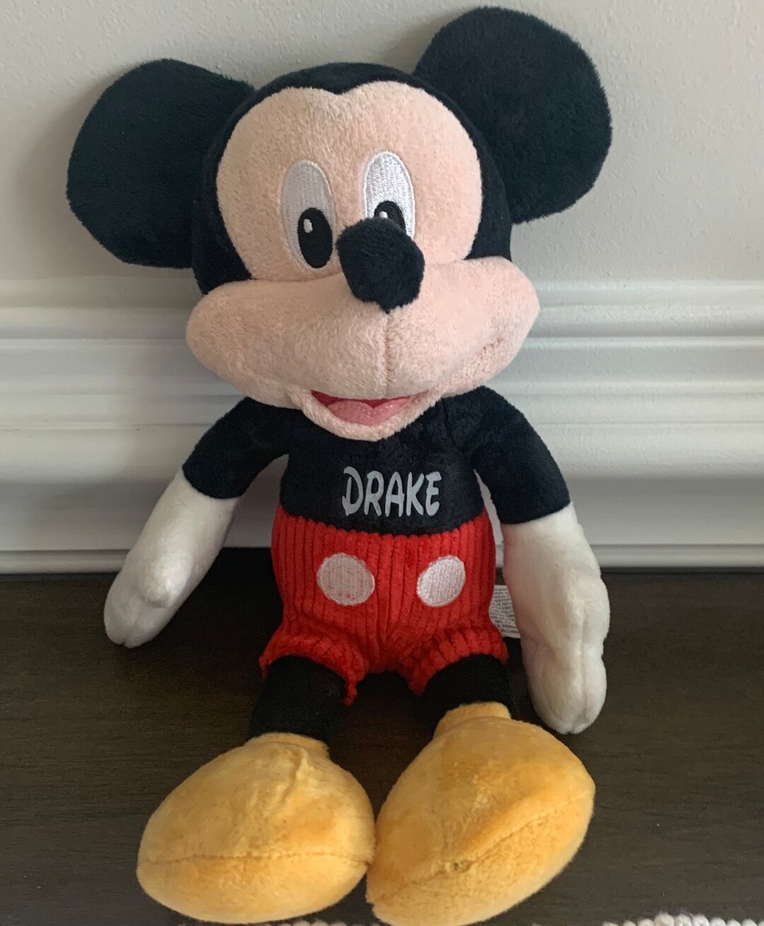Personalized Mickey Mouse Stuffed Animal With Name Personalized Disney ...