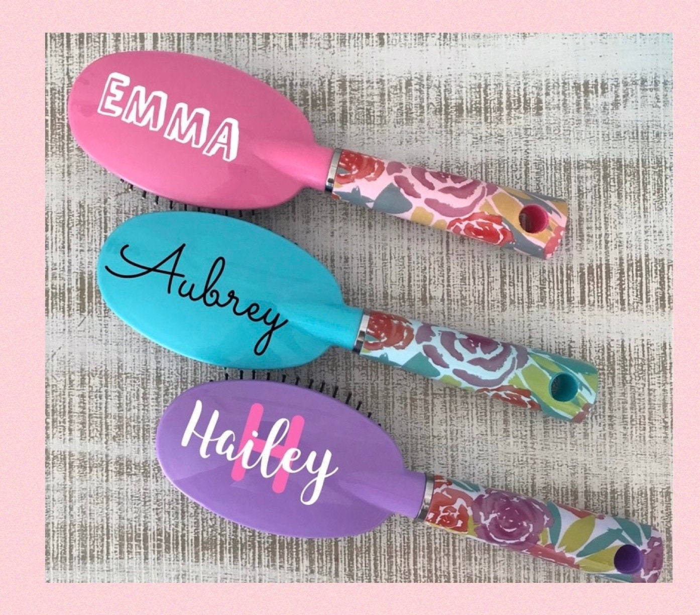Personalized Hair Brush, Custom Hair Brush Party Favor, Birthday Gift ...