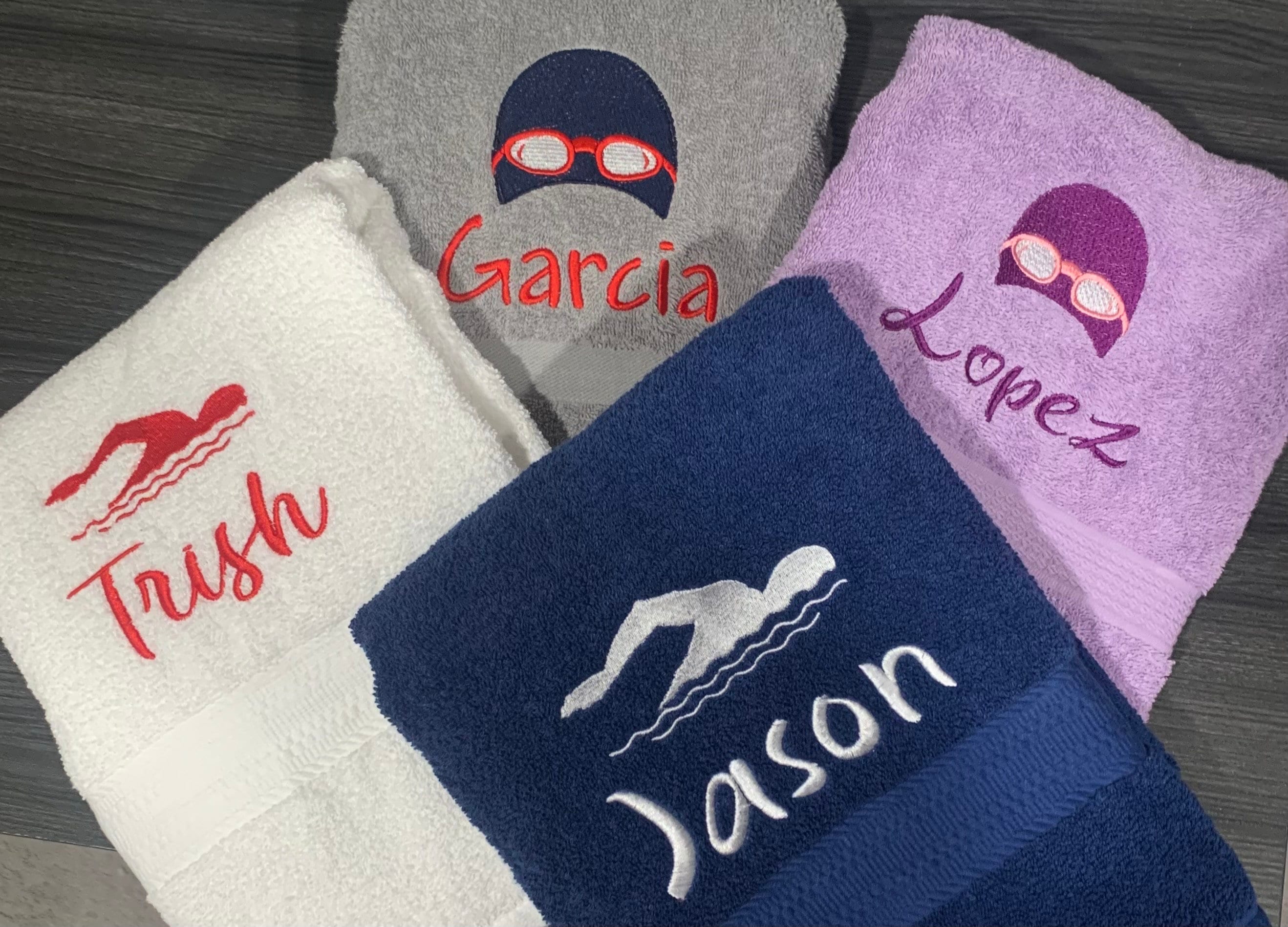 Personalized Swim Team Towel/ Custom Swim Towel / Swim Team Gift 30 X ...
