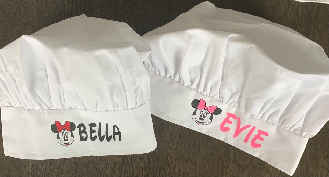 2 Personalized Disney Chef Hat Birthday Gift Personalized Chef Hat Any ...
