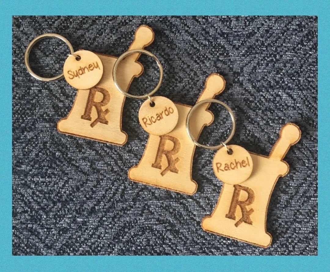 Personalized Rx Keychain / Custom Pharmacist Keychain/ Medicine ...