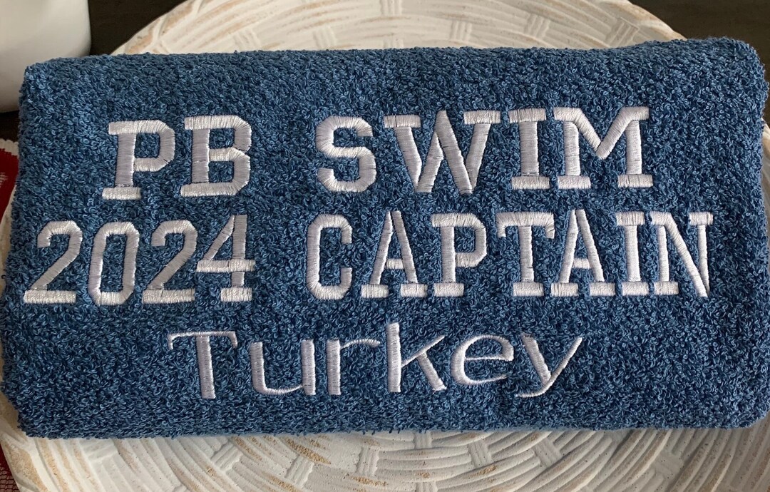 Personalized Swim Team Towel/ Custom Swim Towel / Swim Team Gift 30 X ...