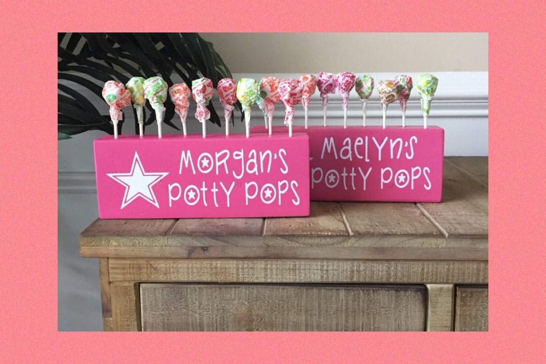 Personalized Potty Pops Holder/ Custom Potty Pops Holder/ Toddler Potty ...