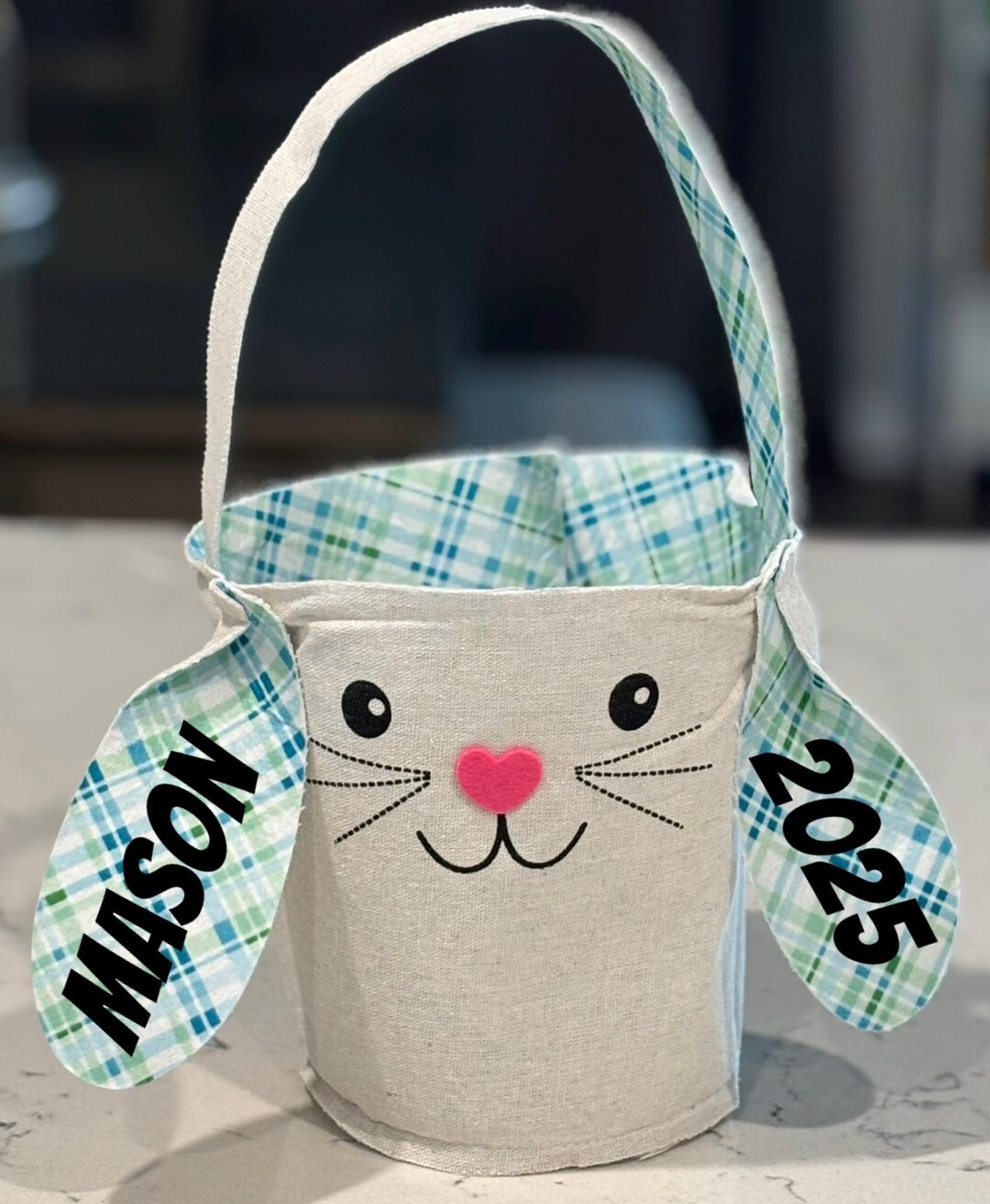 Personalized Easter Basket, Custom Easter Basket, Easter Basket / 13”x7 ...