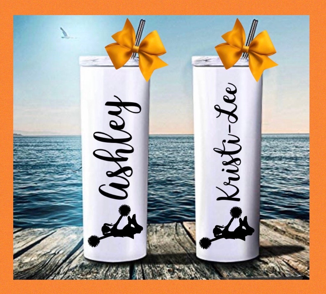 Personalized Cheer Tumbler 20 Oz / Custom Sports Team Tumbler/ Custom ...