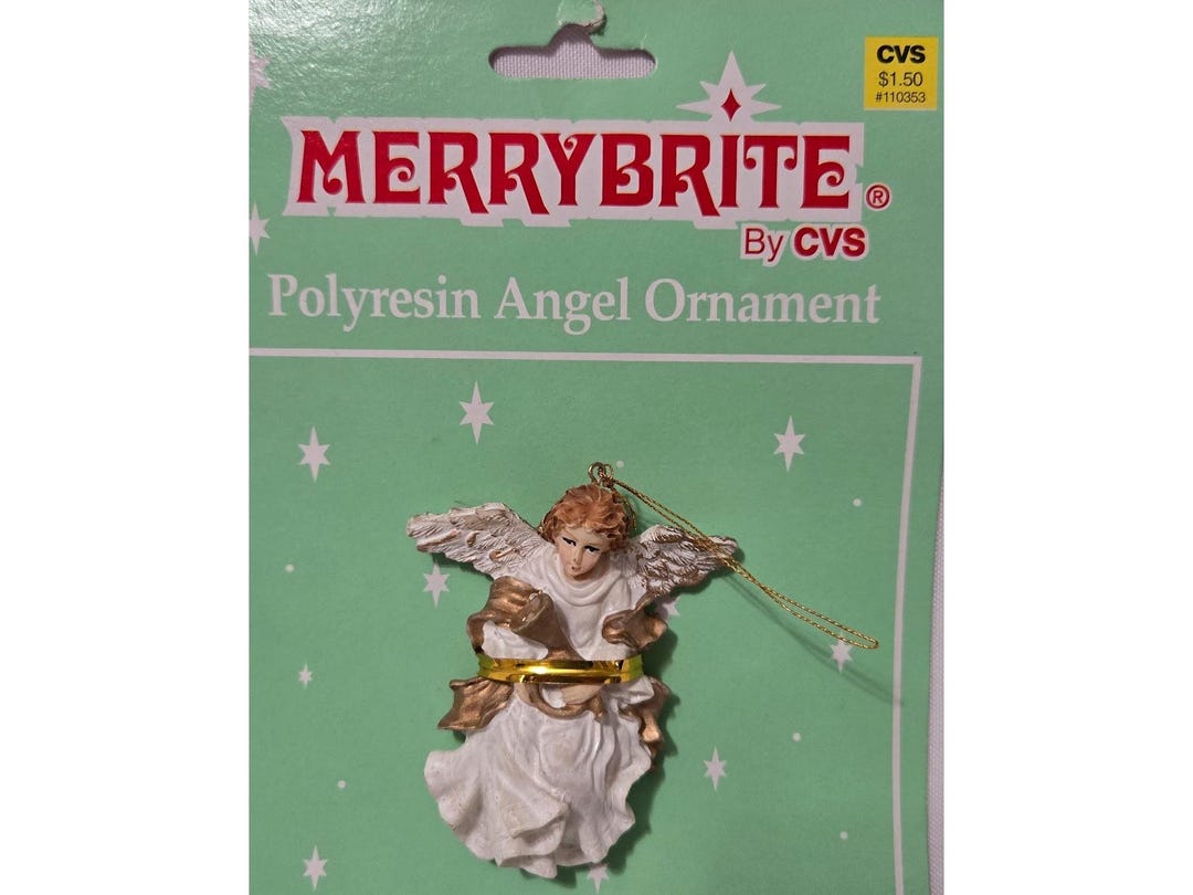 Merry Brite by CVS Vintage Polyresin Angel Collectible Christmas ...