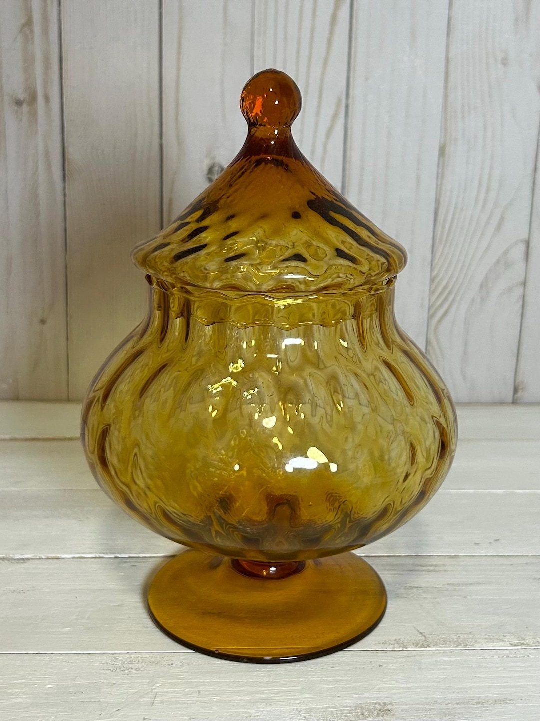 Empoli Amber Circus Tent Candy Dish Made in Italy - Etsy